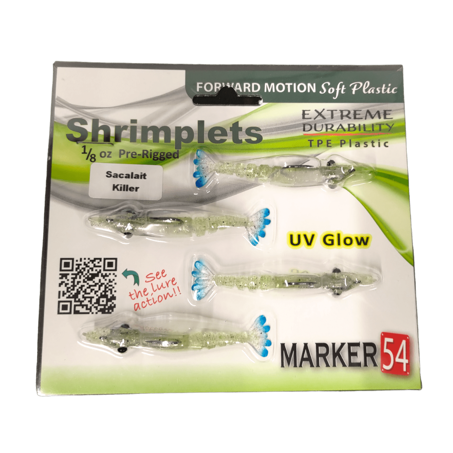 Marker 54 Shrimplets - Soft Plastic Shrimp Lure - 2.5" 4pk – Line Cutterz