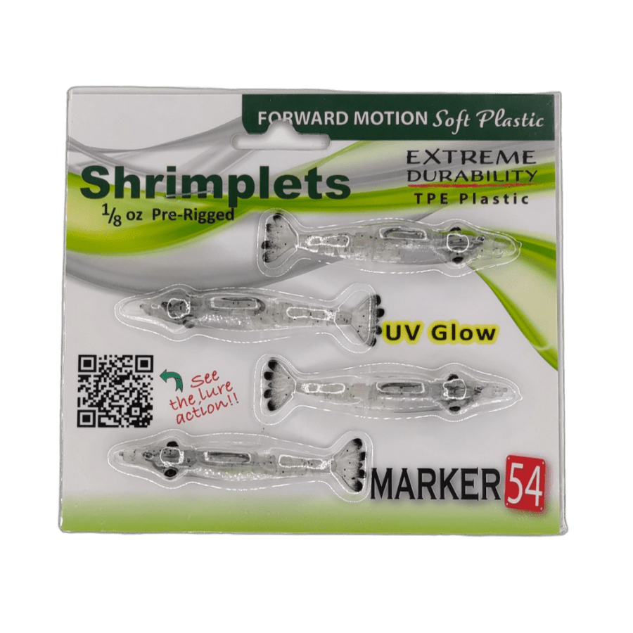 Marker 54 Shrimplets - Soft Plastic Shrimp Lure - 2.5" 4pk – Line Cutterz