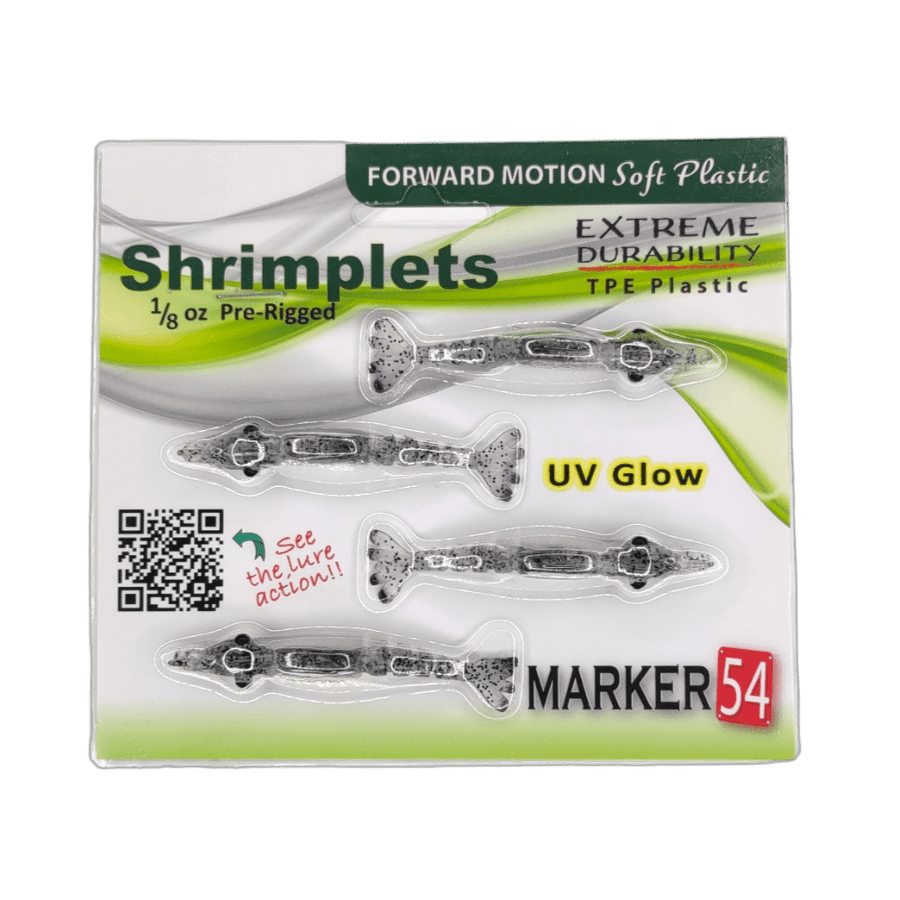 Marker 54 Shrimplets - Soft Plastic Shrimp Lure - 2.5" 4pk – Line Cutterz